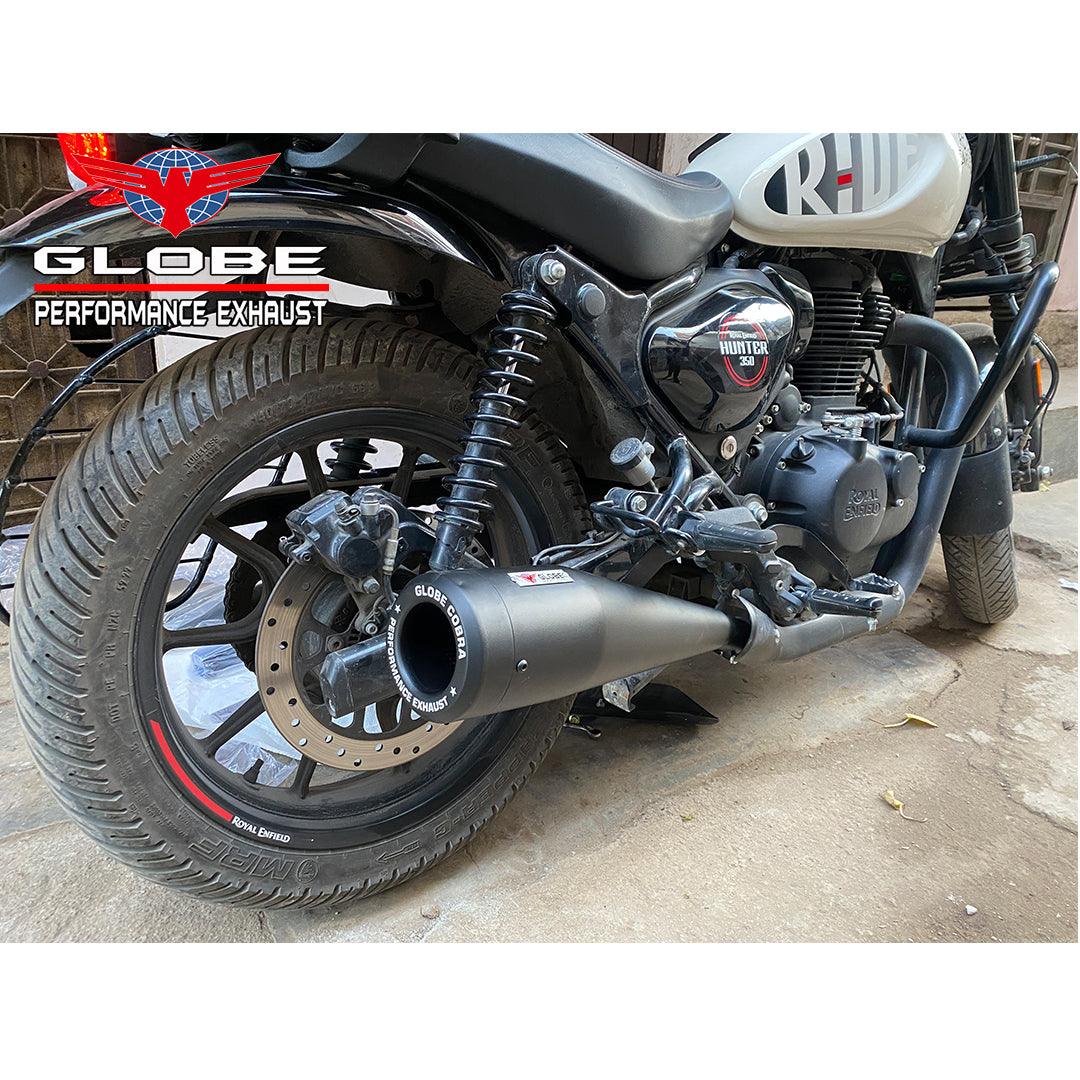 Cobra Black Silencer For Hunter 350 Royal Enfield