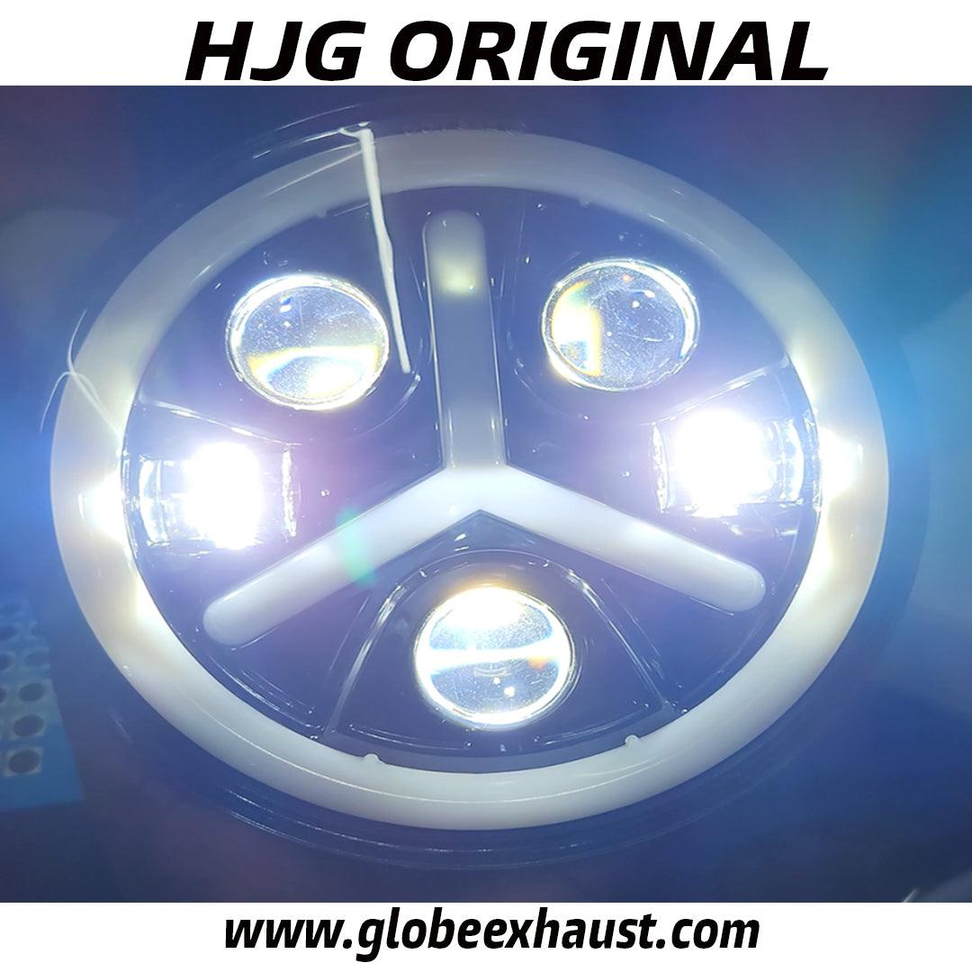 5 Lens Mercedes Design DRL Headlight For Royal Enfield Classic 350 | S