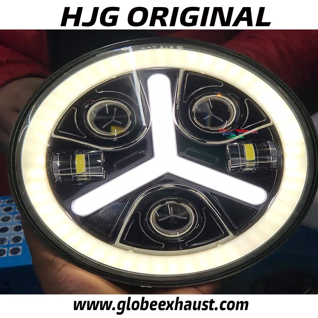 5 Lens Mercedes Design DRL Headlight For Royal Enfield Classic 350 | S