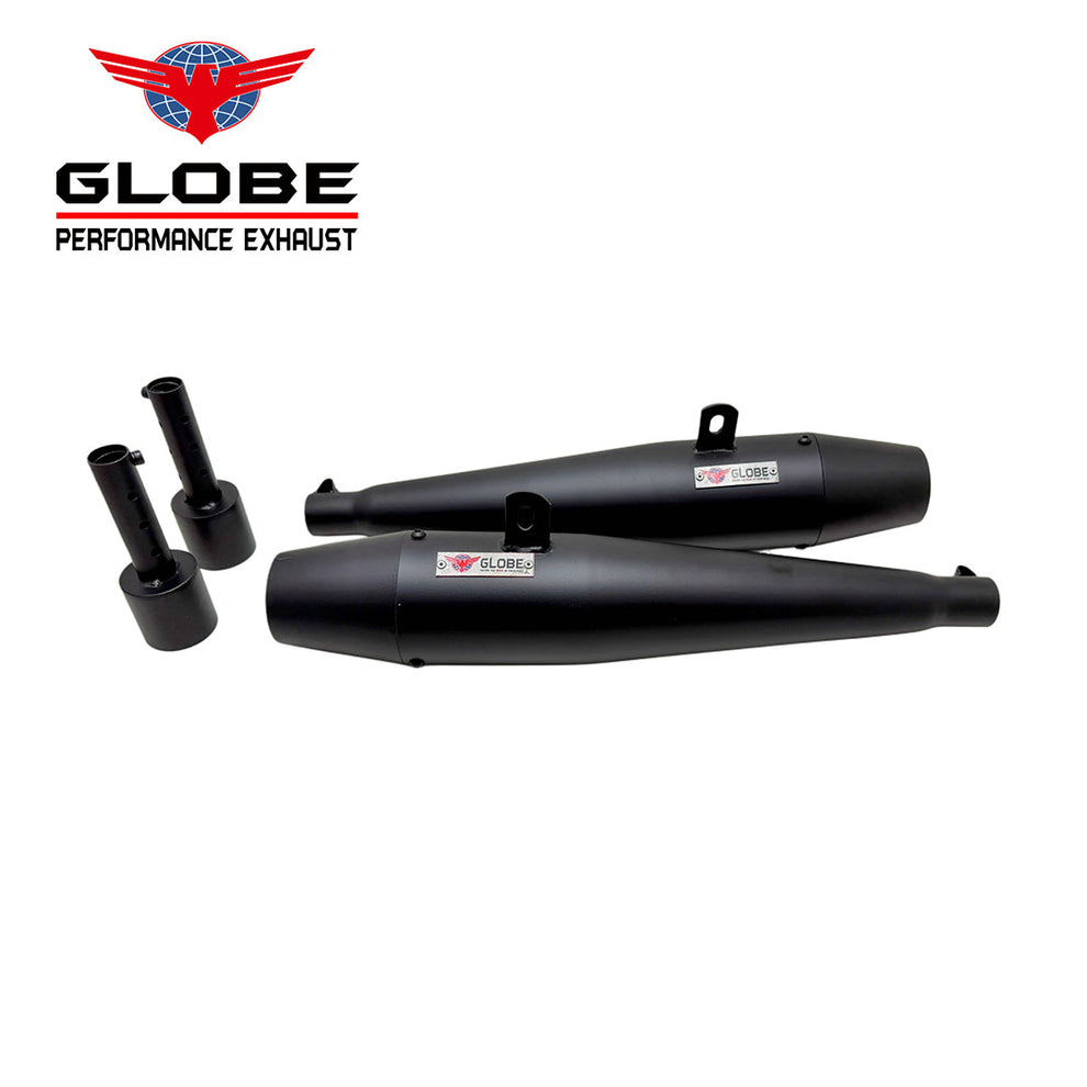 Flare Shot Black Exhaust With DB Killer For Jawa & Yezdi 650