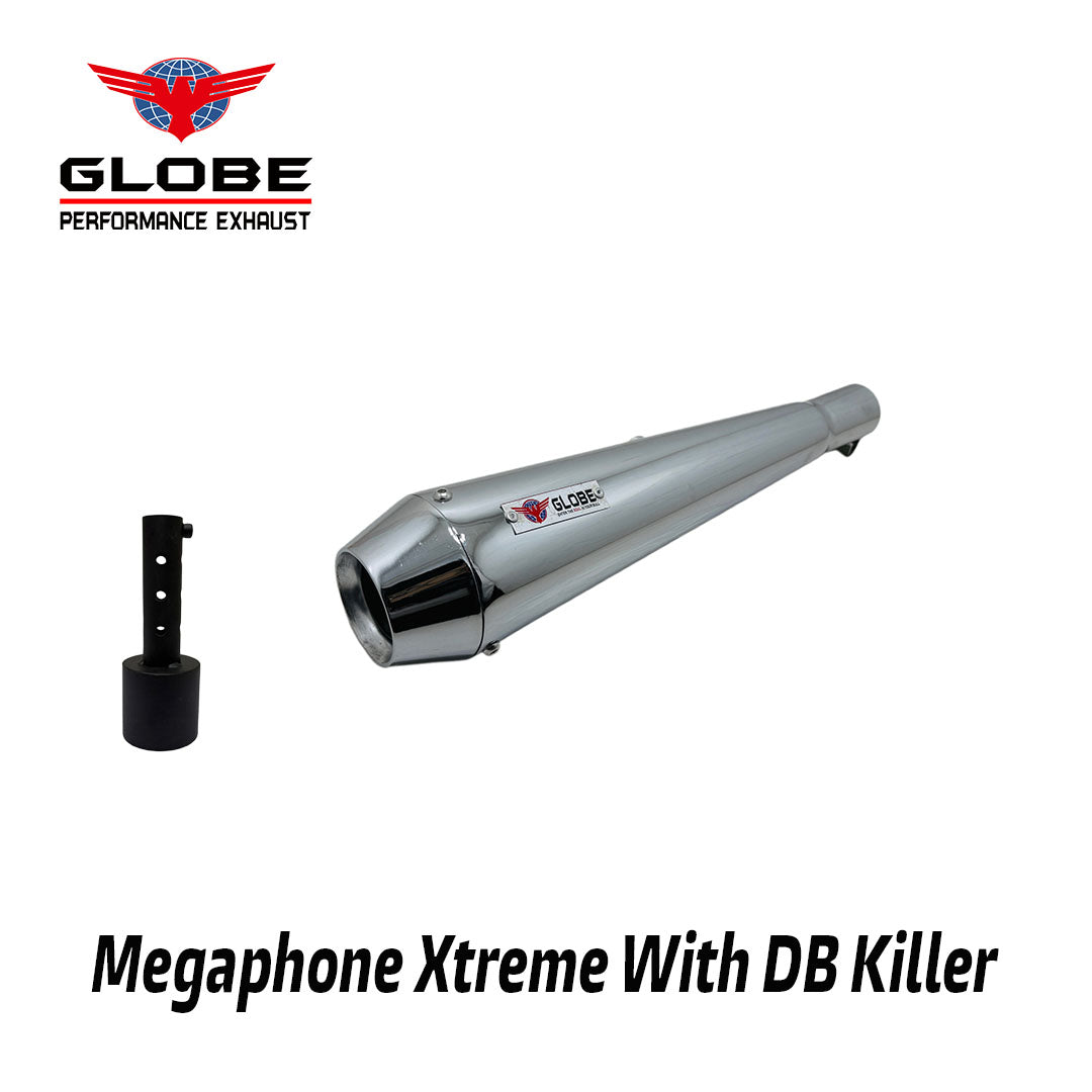 Megaphone Xtreme Exhaust With Db Killer For Classic 350 , Bullet 350